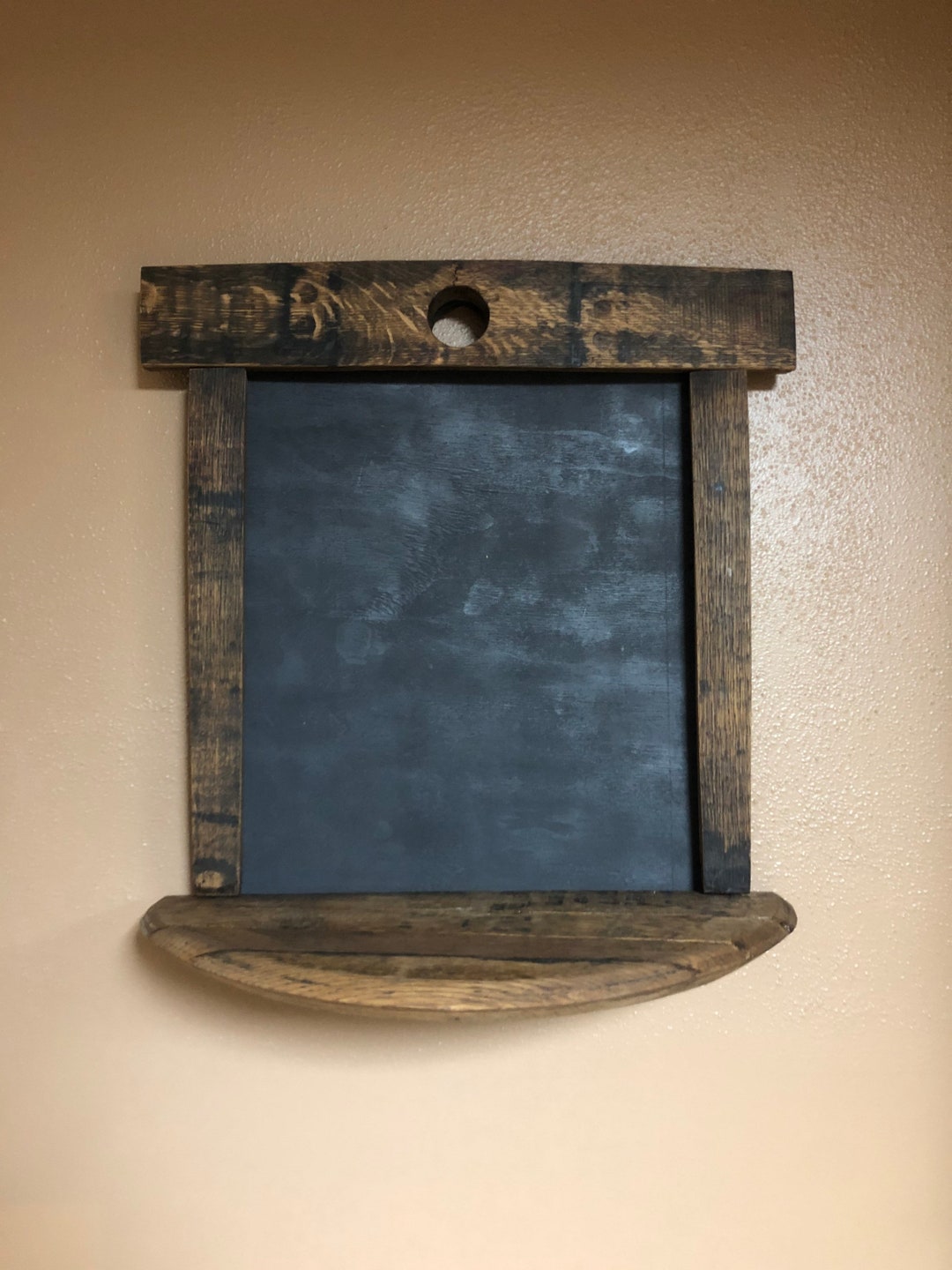 Bourbon Barrel Chalkboard, Scoreboard, and Dart Holder - Etsy