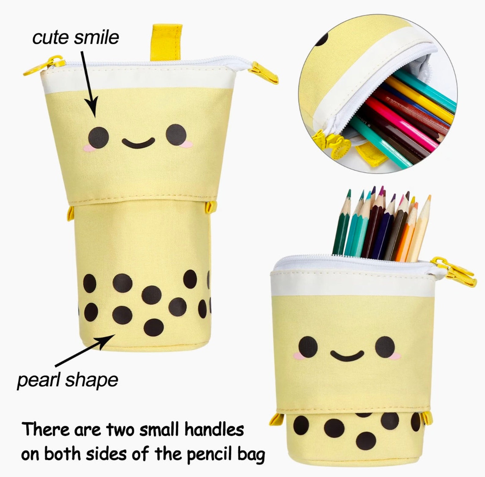 Cute Bubble Tea Pencil Case Kawaii Stationery FOUR COLOUR - Etsy