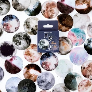Moon Stickers - Scrapbook Stickers - Journal Supplies - Decorative ...