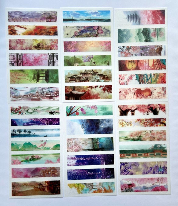 6 Sheets of Aesthetic Stickers - Journal Supplies - Floral Stickers ...