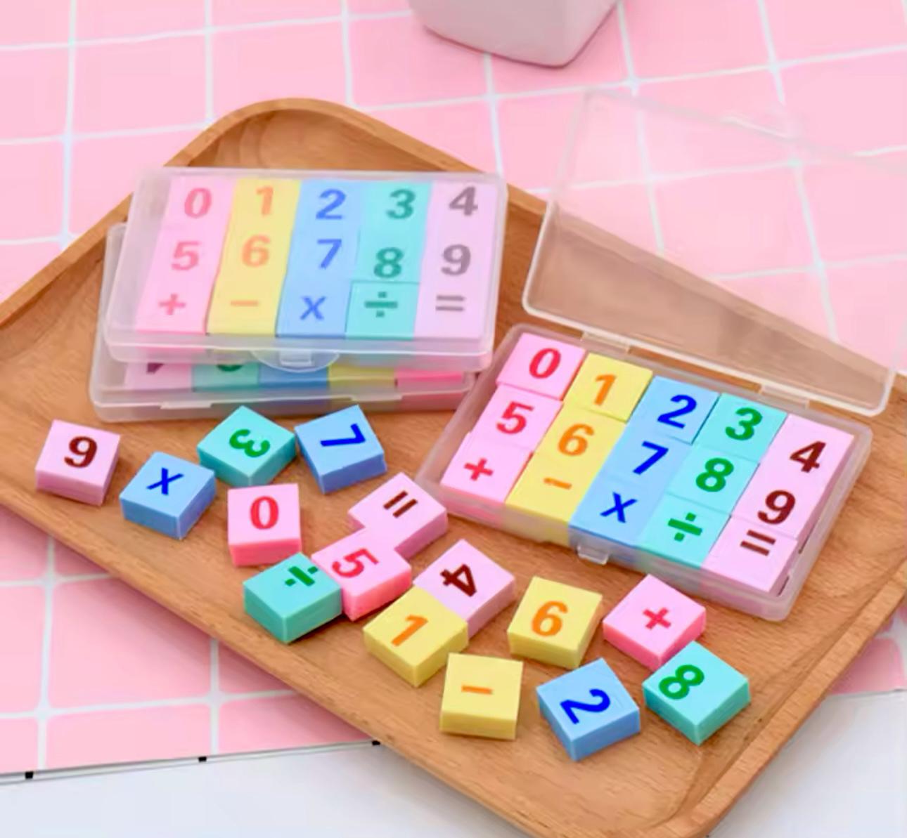15 Maths Rubbers - School Supplies - Office Supplies - Craft Supplies ...