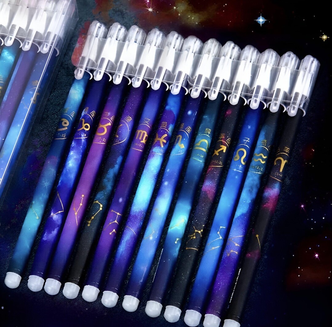 Zodiac Star Sign Gel Pen - Erasable Pen - School Supplies - Desk ...