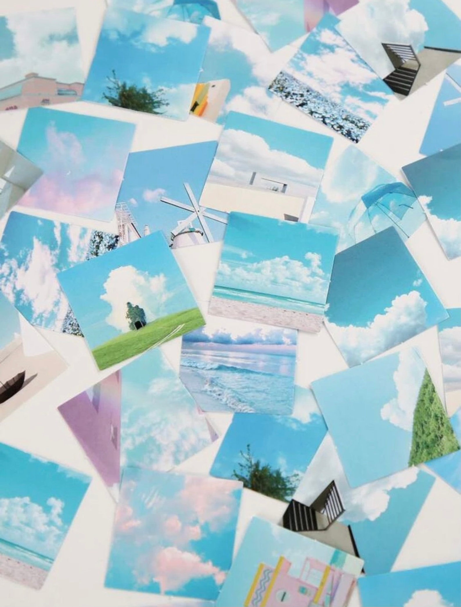 Cloud Stickers Landscape Sticker Set Aesthetic Stickers | Etsy