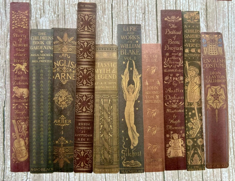 40 Book Spine Stickers - Scrapbook Supplies - Journal Stickers - Craft ...