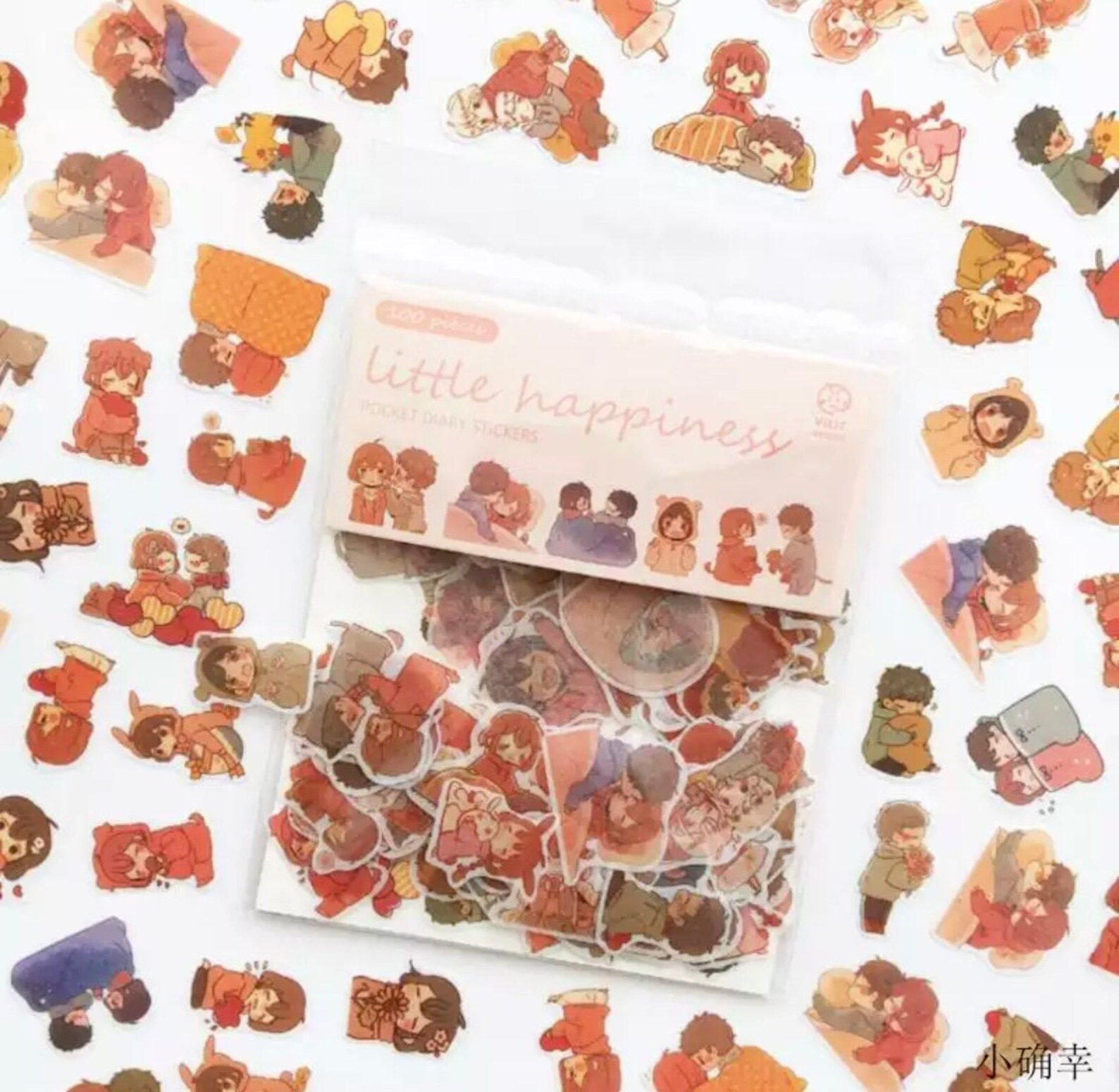 100 Cartoon Stickers - 5 Different Designs - Creative Journalling ...