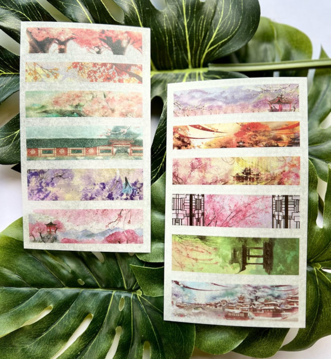 6 Sheets of Aesthetic Stickers Journal Supplies Floral Stickers Card ...