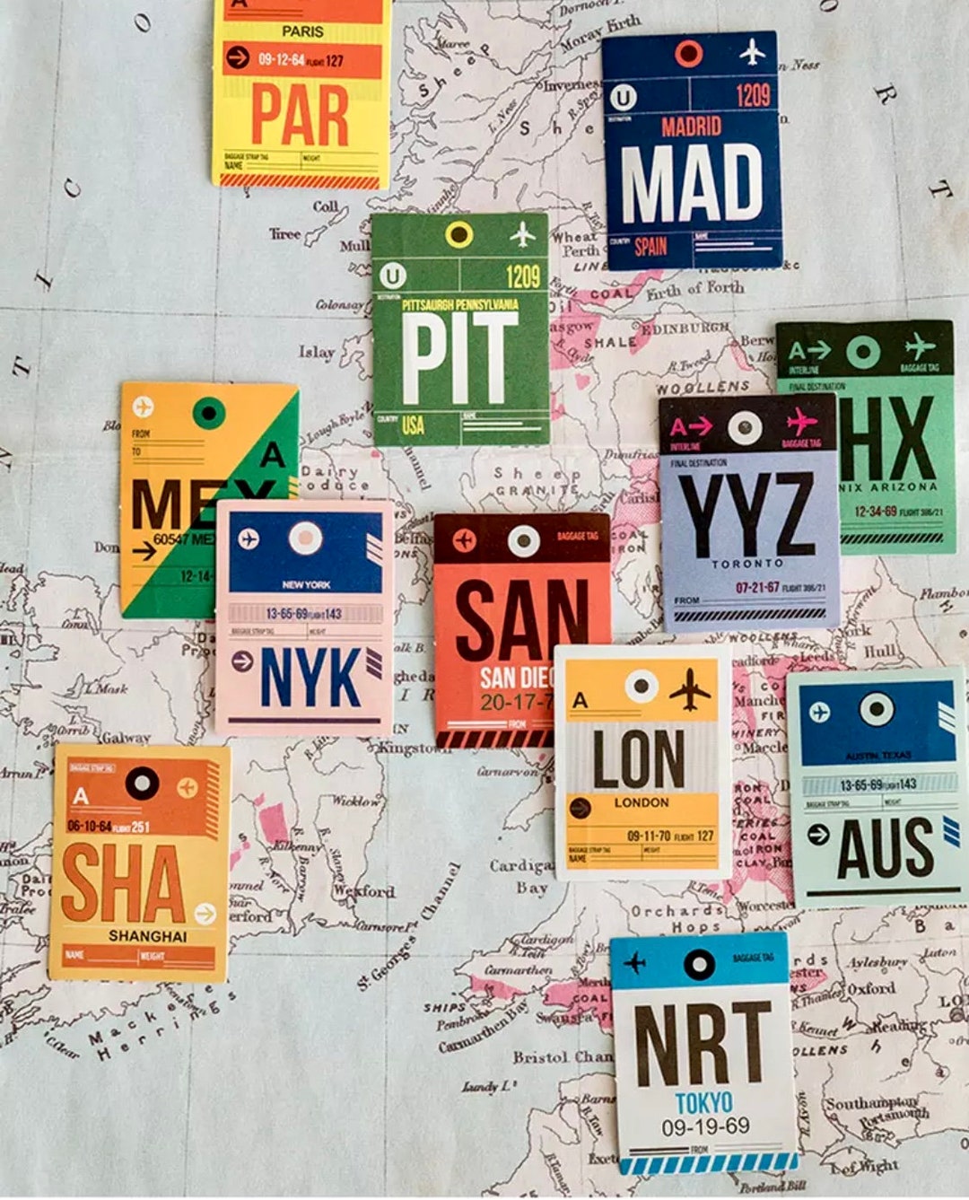 Travelling Stickers - Scrapbook Supplies - Airport Stickers ...