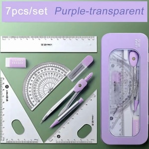 Geometry Set - School Supplies - Maths Set - Desk Supplies - Stationery ...