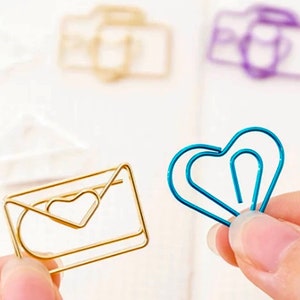 Shaped Paper Clips - Journalling Supplies - Aesthetic Stationery ...