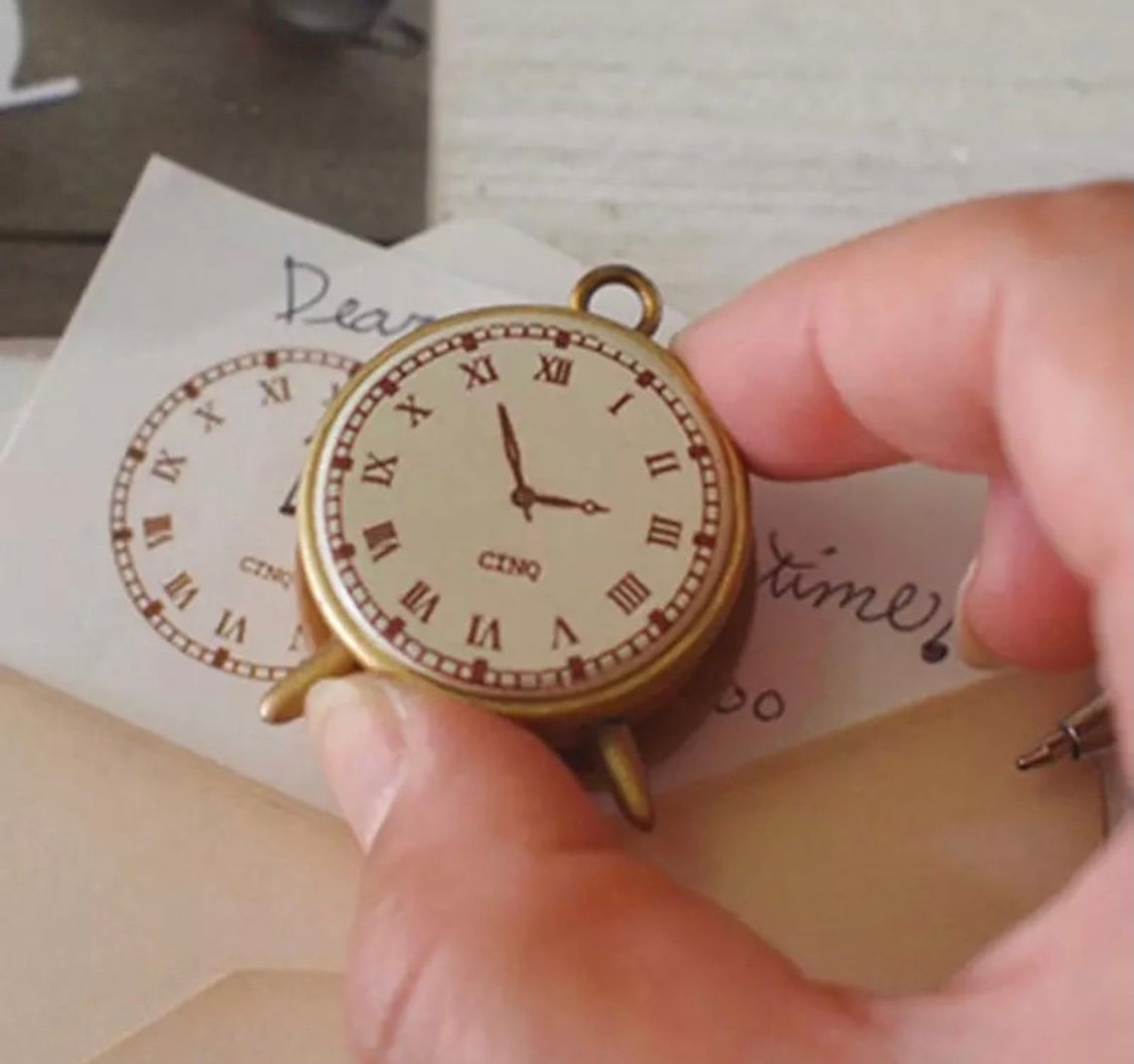 Clock Face Stamp - Teacher Supplies - Wooden Rubber Stamp - Scrapbook ...