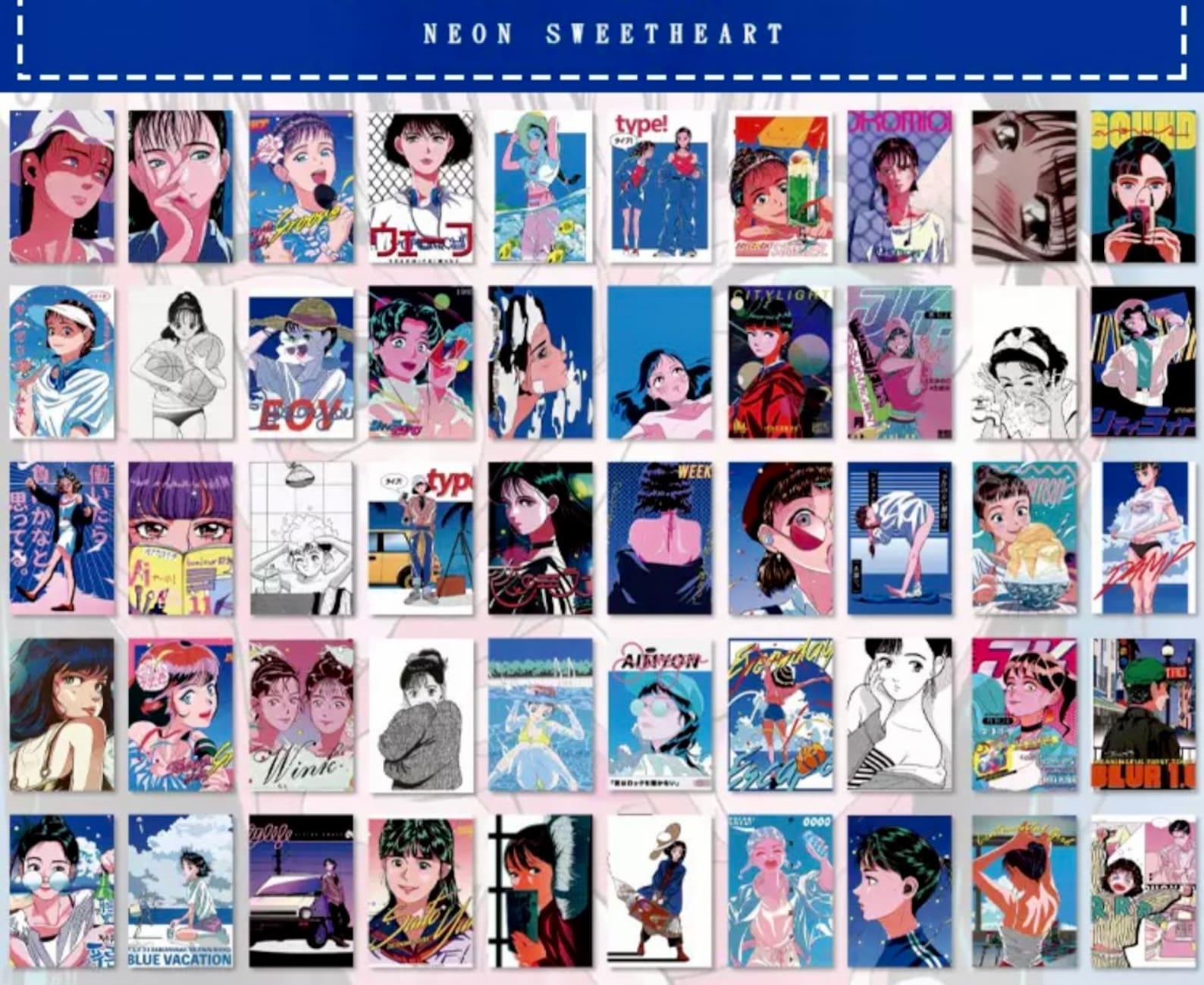 Anime Sticker Book SIX CHOICES Scrapbook Supplies - Etsy UK