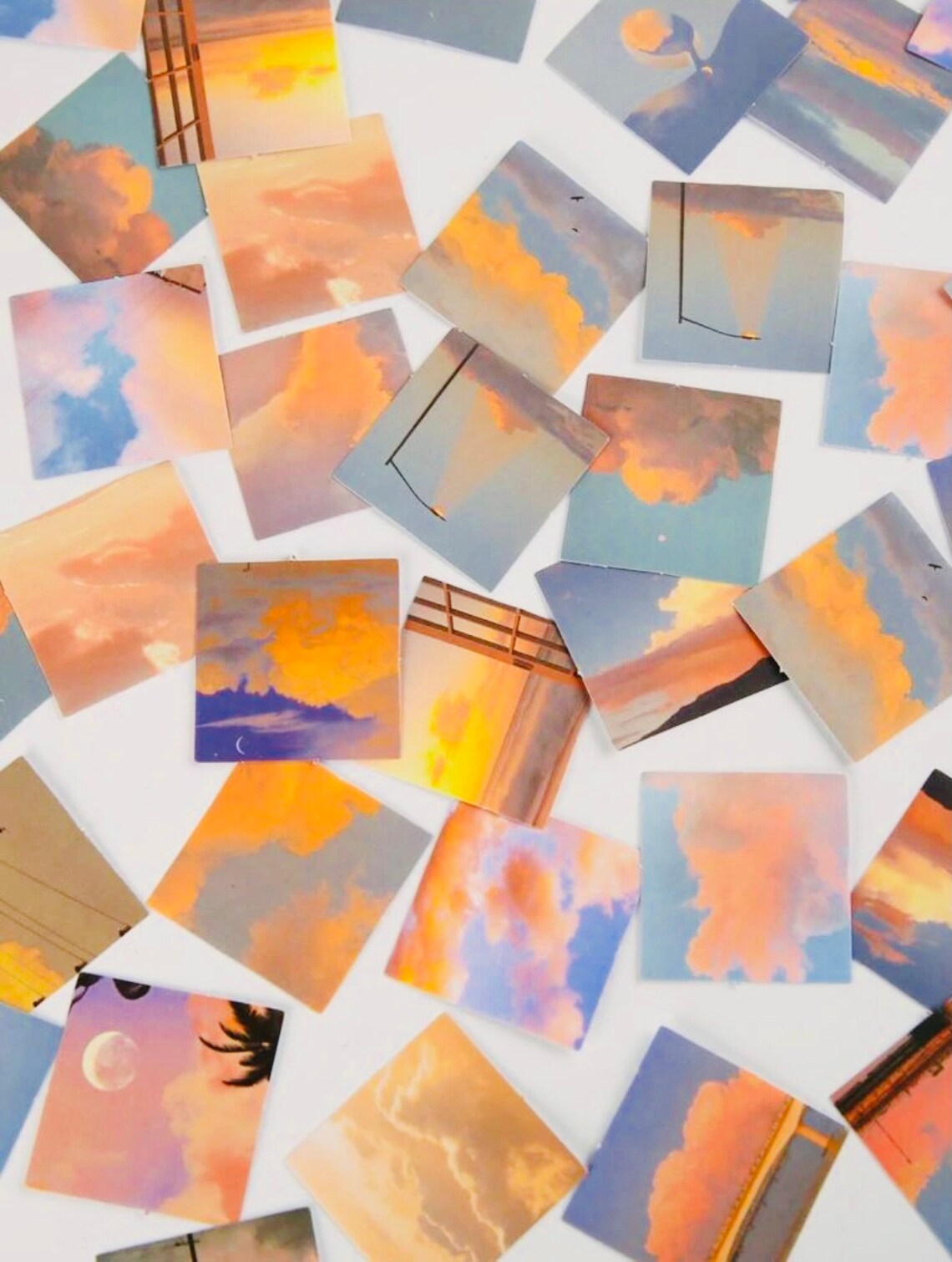 Cloud Stickers Landscape Sticker Set Aesthetic Stickers | Etsy