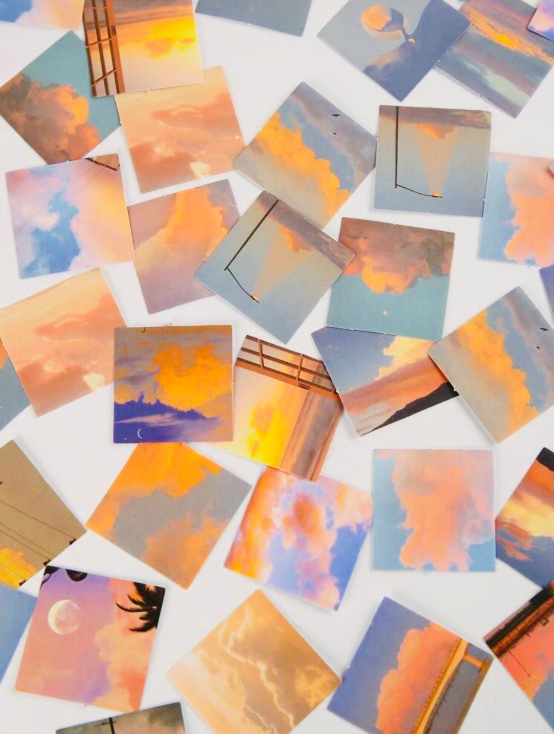 Cloud Stickers Landscape Sticker Set Aesthetic Stickers | Etsy