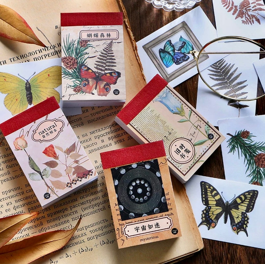 Sticker Book FOUR CHOICES 50 Aesthetic Stickers Scrapbook Supplies ...