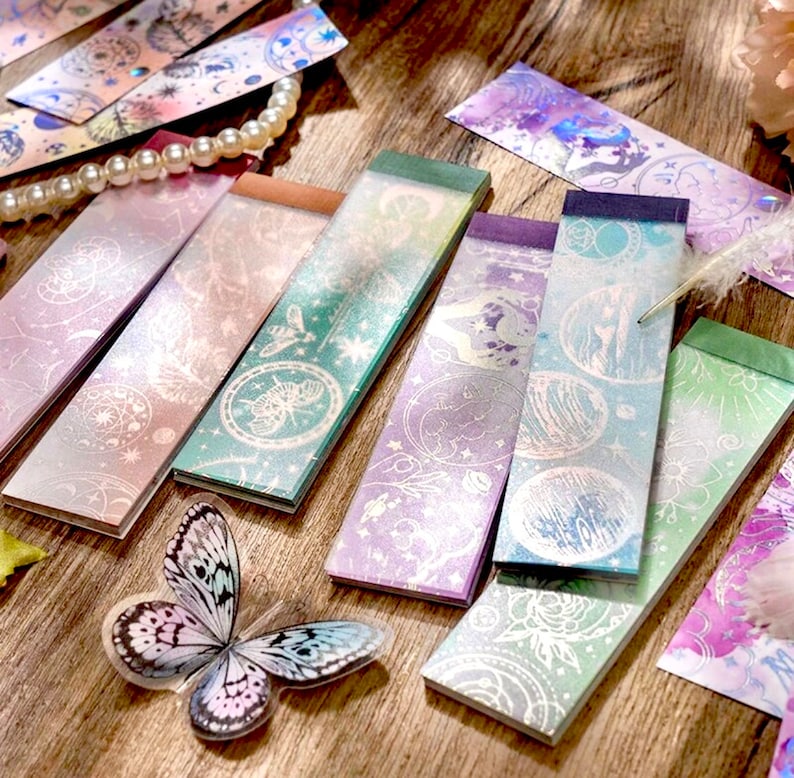 Holographic Sticker Book - Celestial Laser Stickers - 6 COLOUR & THEME ...
