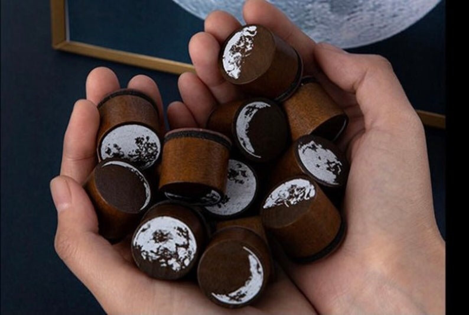 Moon Stamp Luna Phase Stamp Craft Stamp Vintage Stamp - Etsy