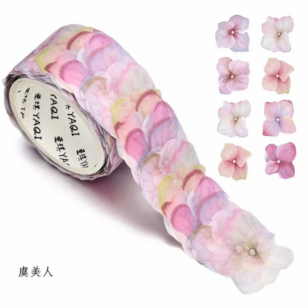 Flower Stickers 200 Washi Sticker Roll Scrapbook Supplies Pastel Poppy ...