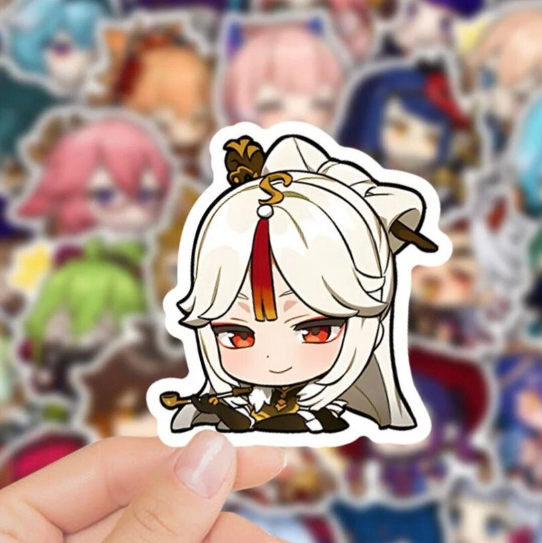 50 Animie Stickers Genshin Impact Stickers Decorative Stickers ...