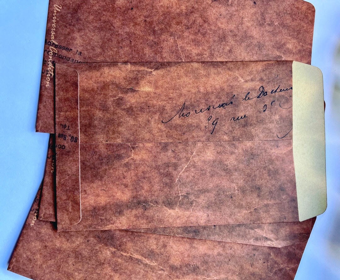 5 Vintage Look Envelopes - Junk Journal Supplies - Card Making Supplies ...