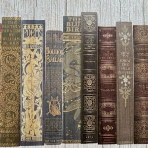 40 Book Spine Stickers - Scrapbook Supplies - Journal Stickers - Craft ...