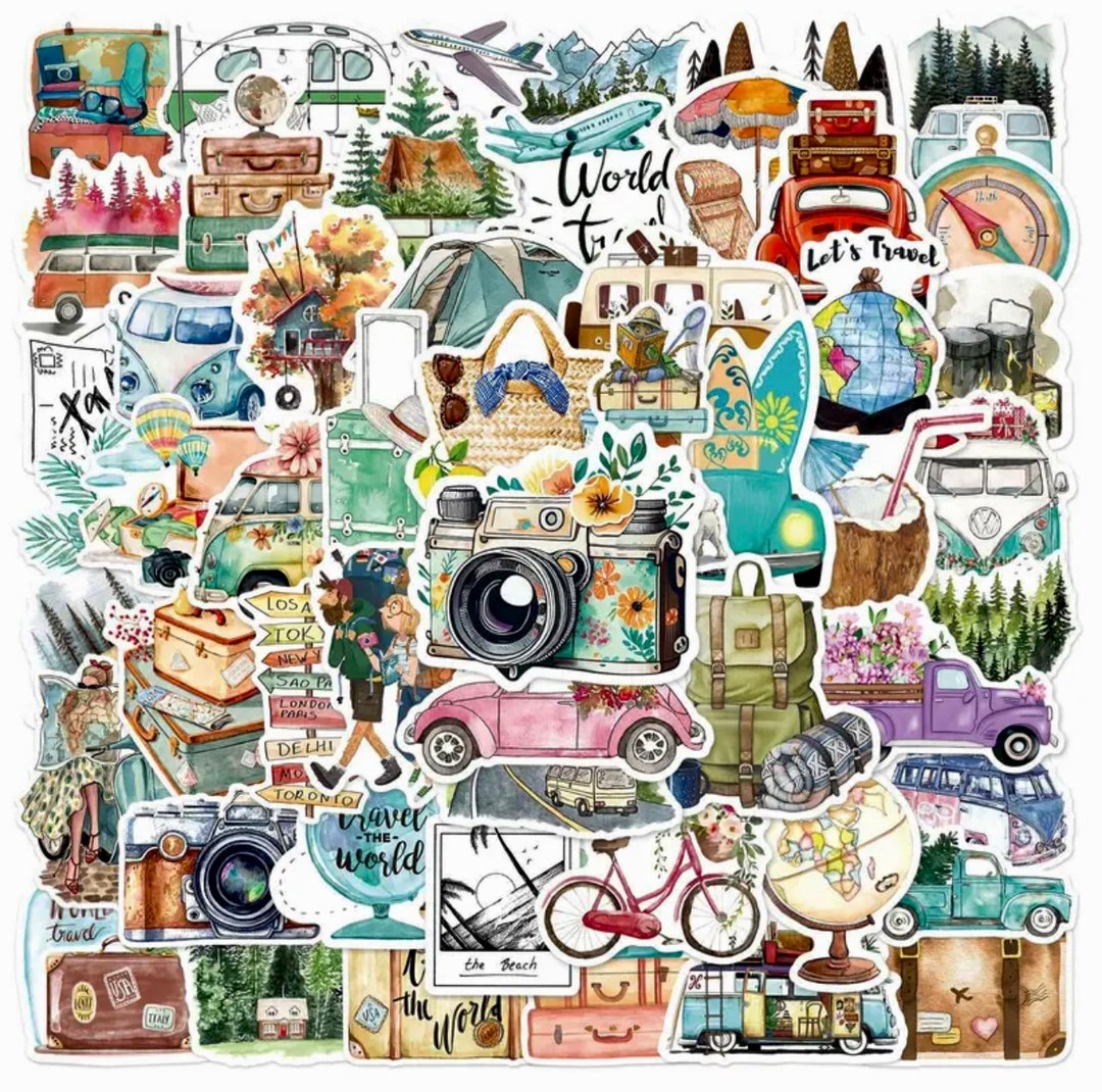 Vacation Stickers - Camper Van Stickers - Journal Supplies - Camping ...