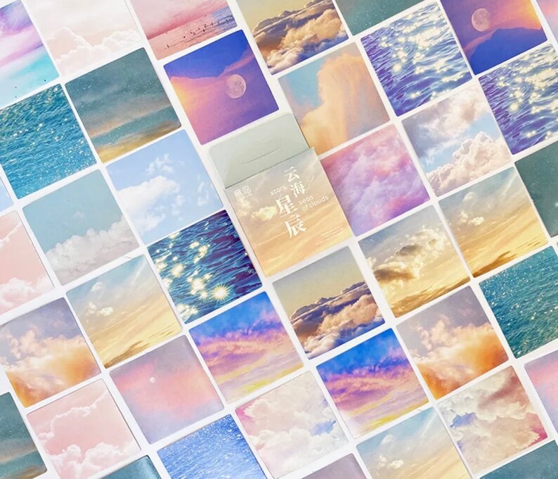 Aesthetic Sticker Set Scenery Stickers Journal Supplies - Etsy