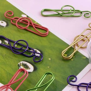 Music Note Paper Clips - Journal Supplies - Aesthetic Stationery ...