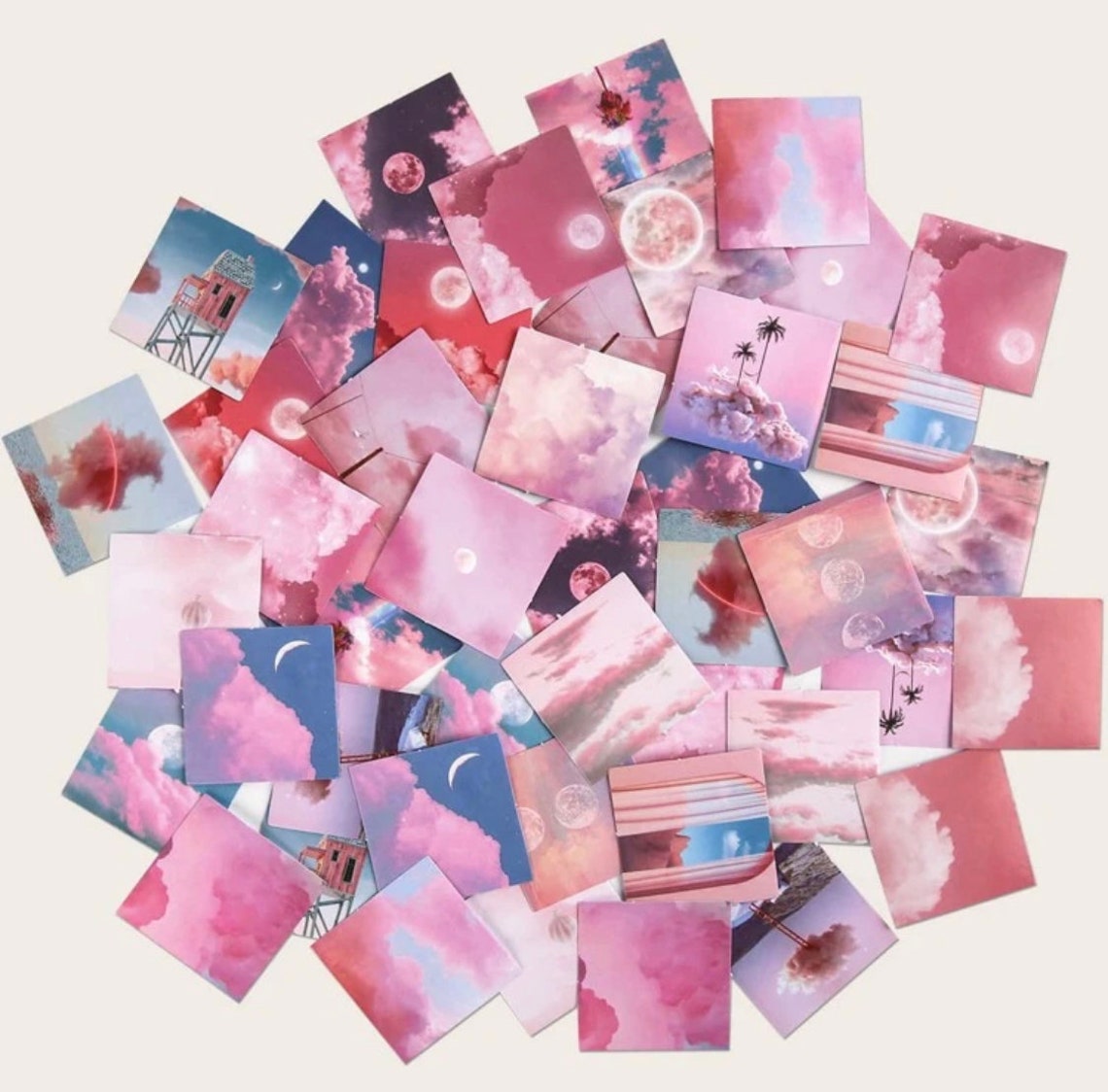 Cloud Stickers Landscape Sticker Set Aesthetic Stickers | Etsy