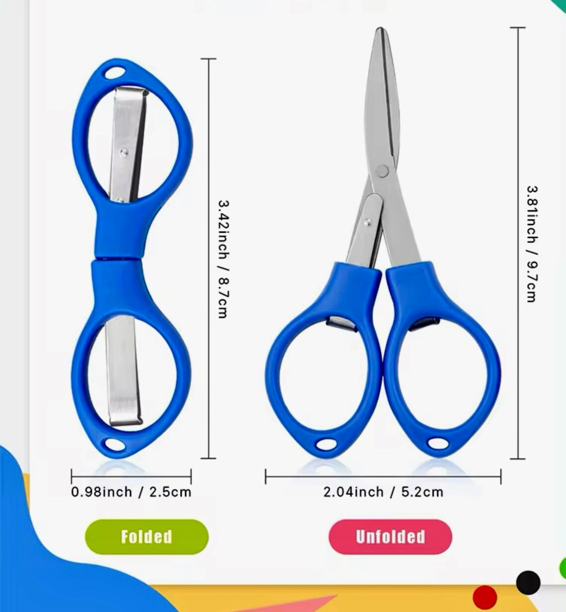 Handy Foldable Scissors - Mini Travel Scissors - School Supplies ...