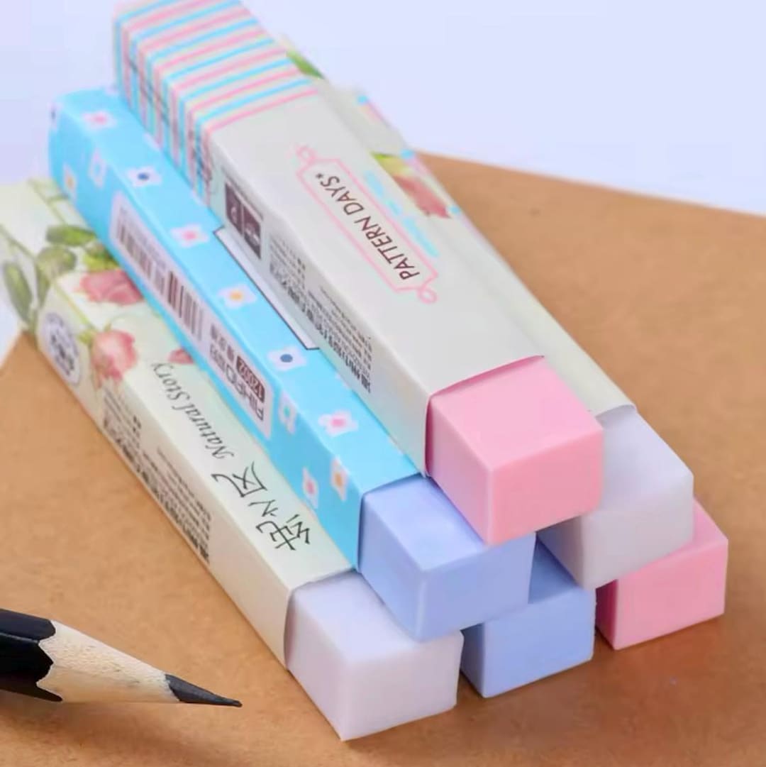 Two Pencil Erasers - Kawaii Stationery - School Supplies - Office ...