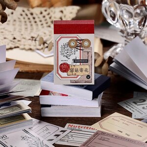Retro Series Sticker Book - Ticket Stickers - Botanical Stickers ...