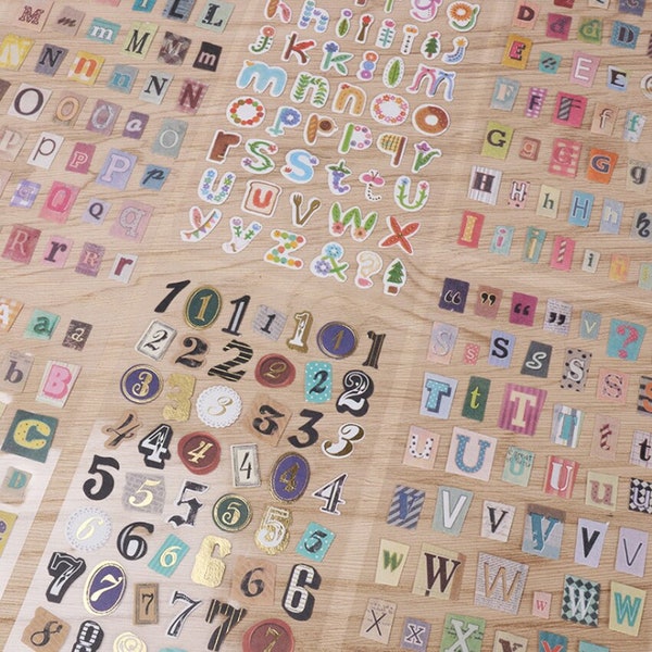 Alphabet Scrapbook Stickers - Etsy