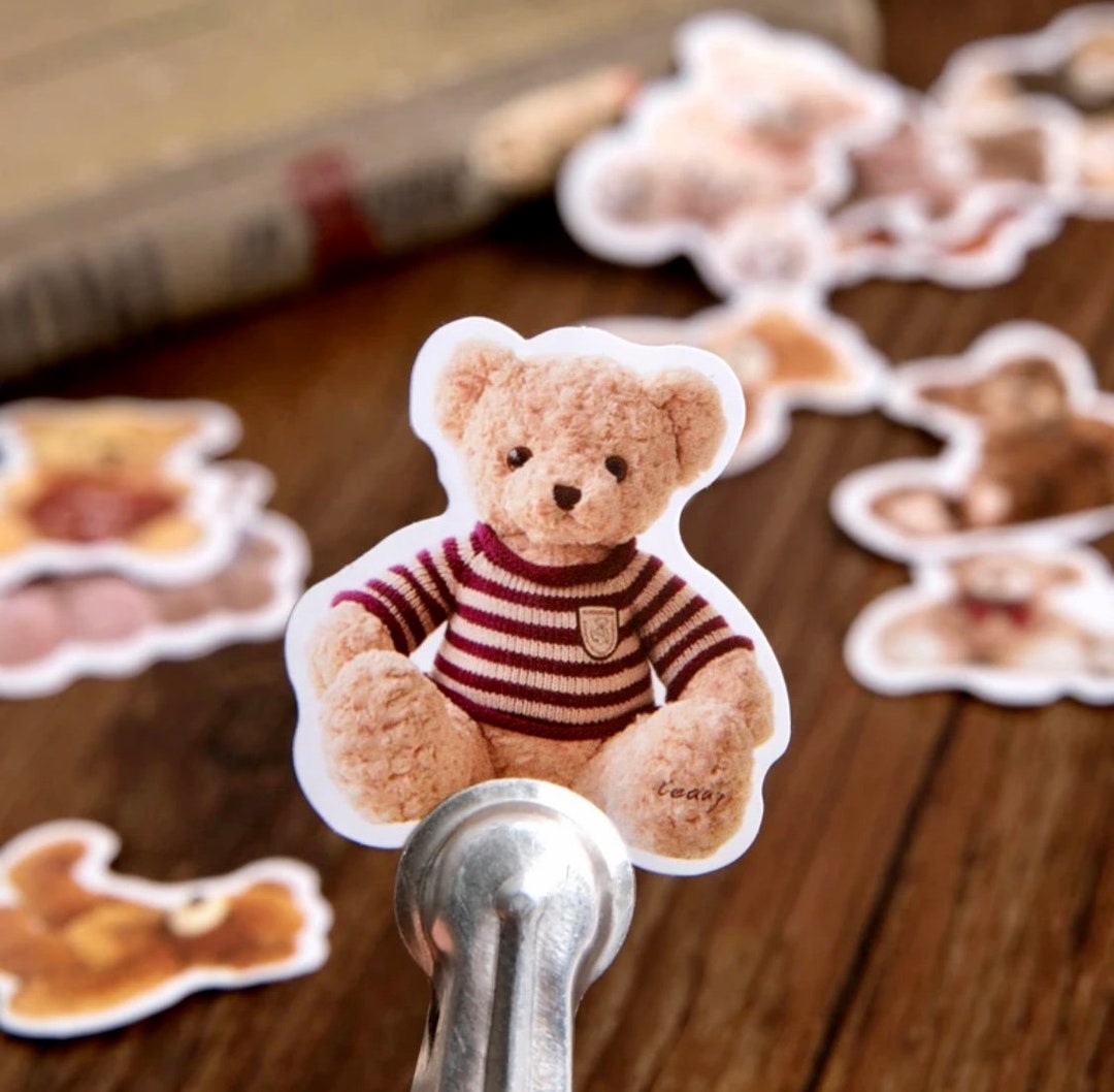 Teddy Bear Stickers 46 Sticker Set Decorative Stickers Scrapbook ...