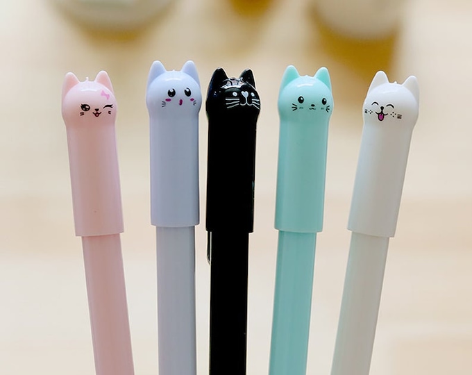 Kawaii Cat Pen Kawaii Stationery Pencil Case Supplies | Etsy UK