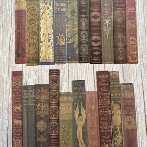 40 Book Spine Stickers - Scrapbook Supplies - Journal Stickers - Craft ...