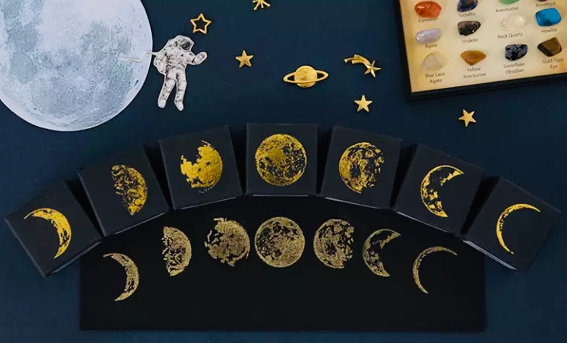 Moon Stamp Luna Phase Stamp Craft Stamp Vintage Stamp - Etsy