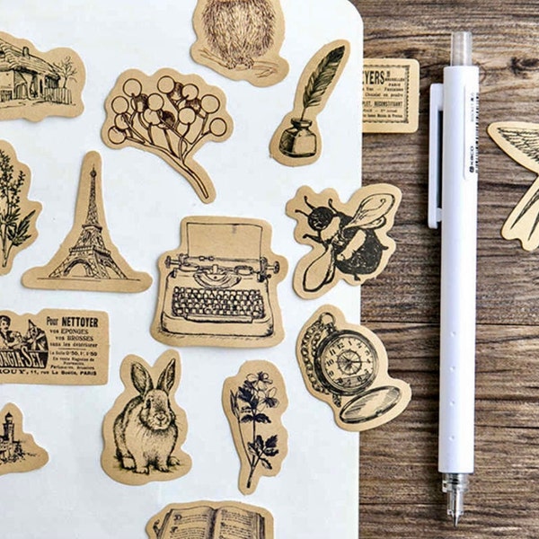 Rustic Stickers - Etsy