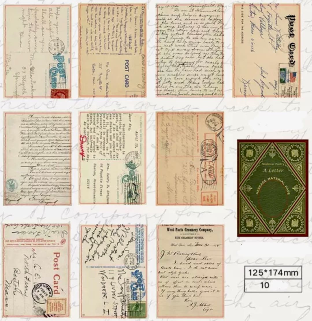 Vintage Look Paper - Decorative Paper Supplies - Junk Journal Paper ...