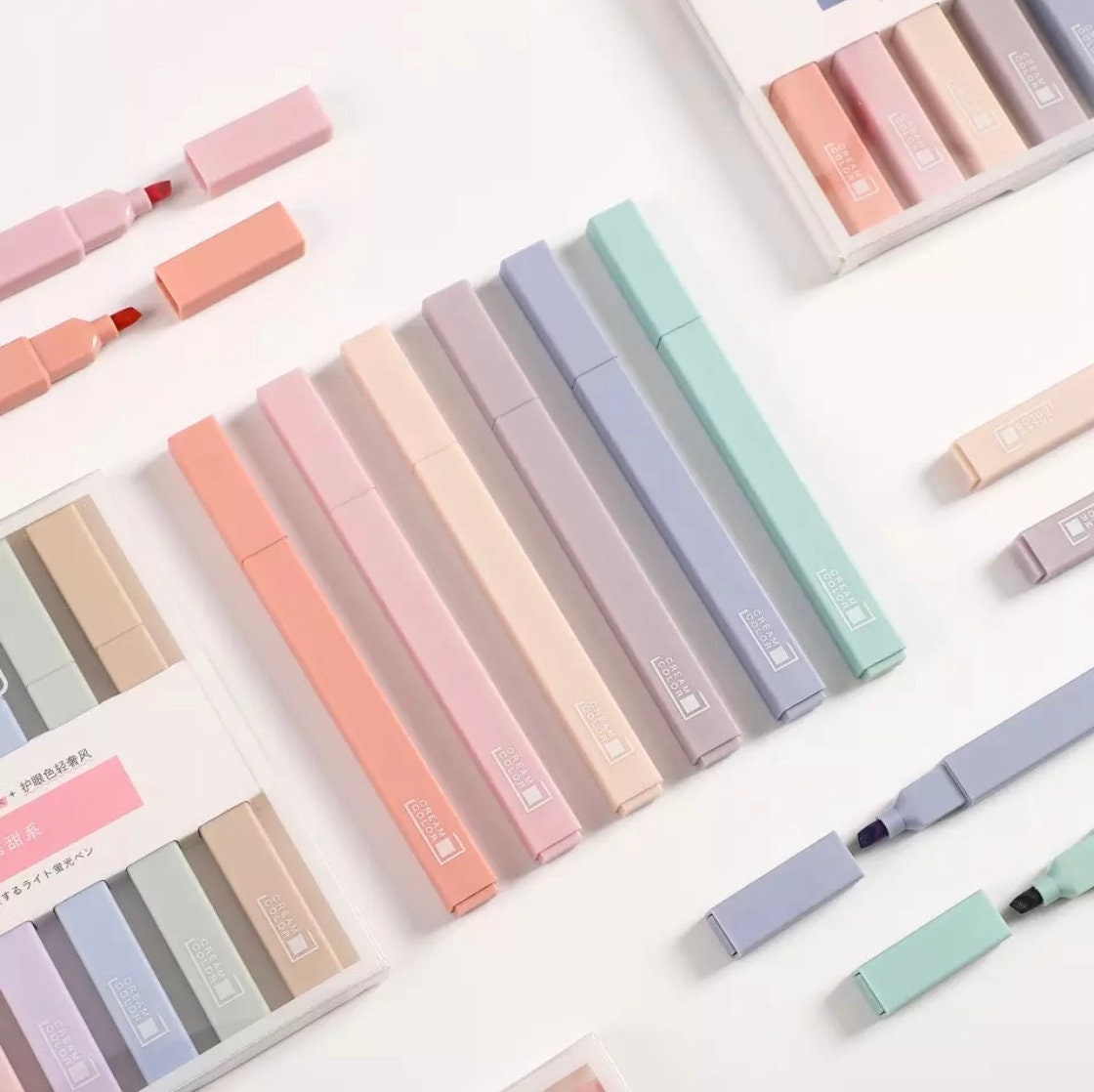 Pastel Highlighter Pens Bullet Journal Pen Set Kawaii - Etsy UK