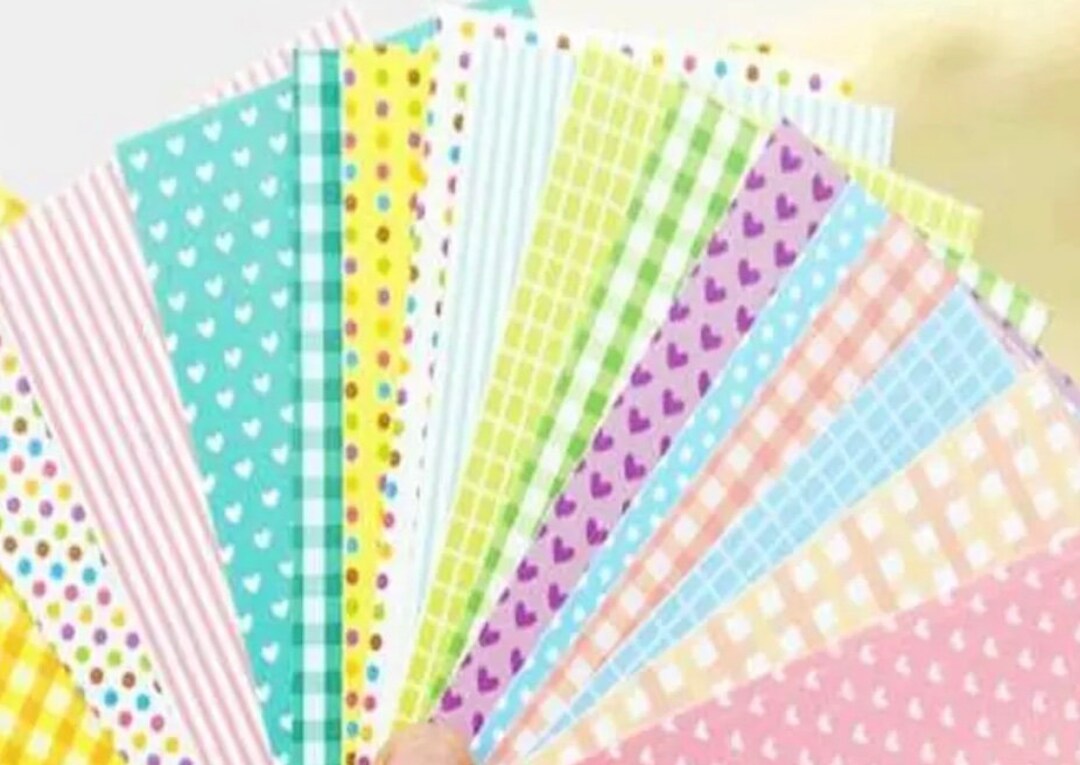 Pastel Patterned Stickers - 20 Multipurpose Stickers - Album Stickers ...