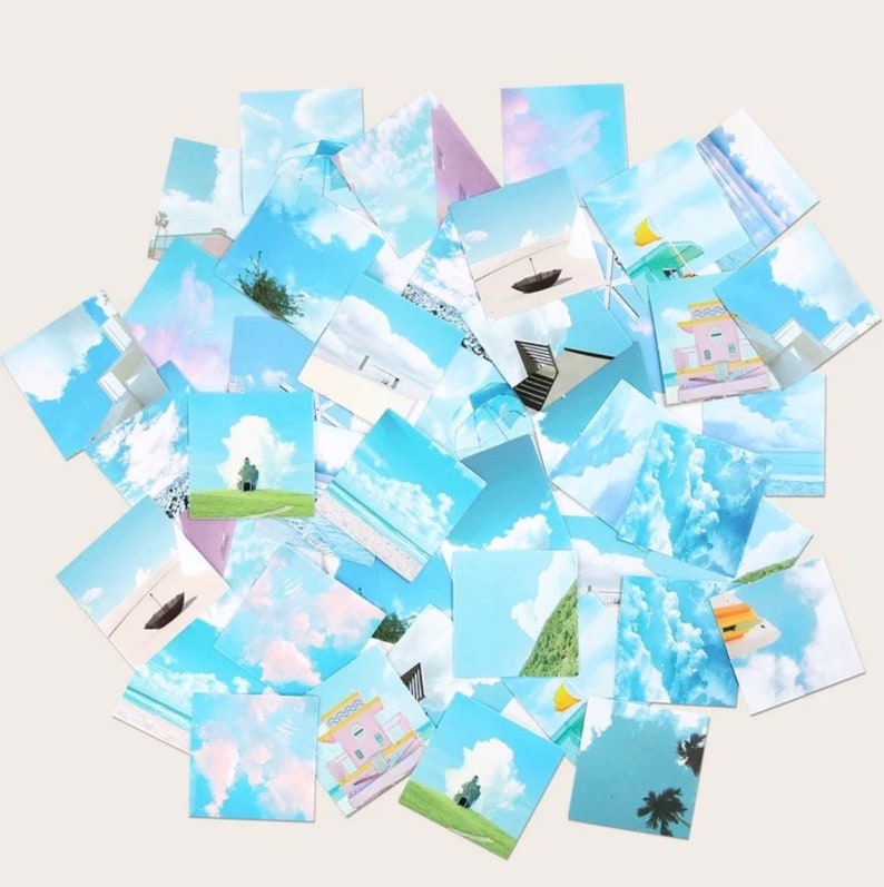 Cloud Stickers Landscape Sticker Set Aesthetic Stickers | Etsy