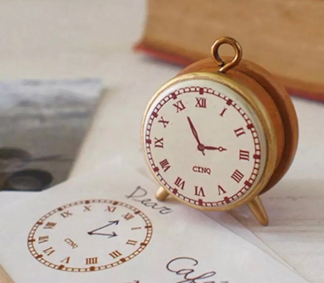 Clock Face Stamp - Teacher Supplies - Wooden Rubber Stamp - Scrapbook ...