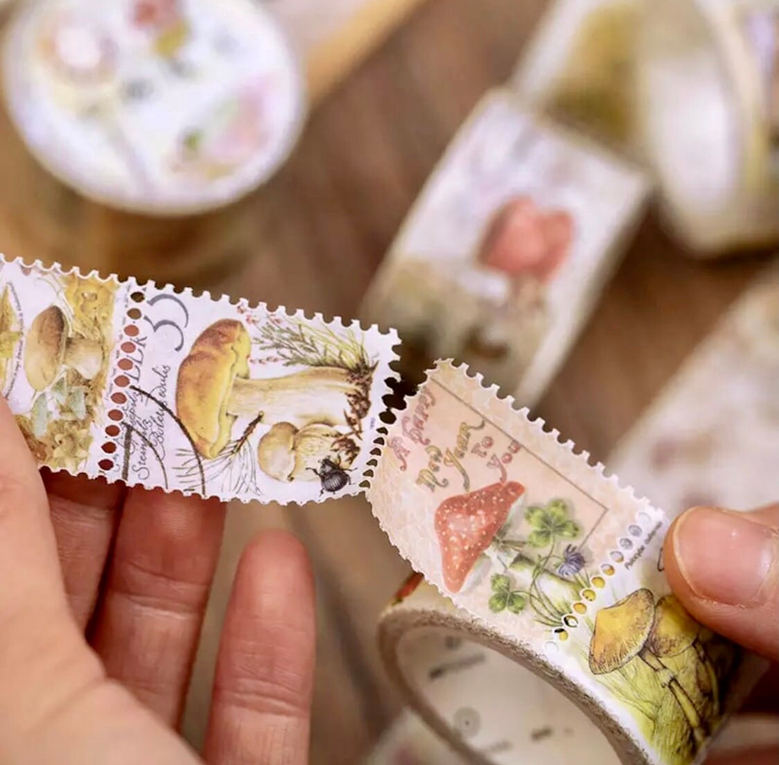 Stamp Sticker Roll 8 Style Choices Retro Sticker Roll - Etsy UK