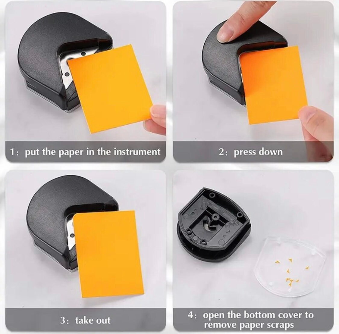 Rounded Corner Cutter - R4 Angle Trimmer - Craft Supplies - Photograph ...