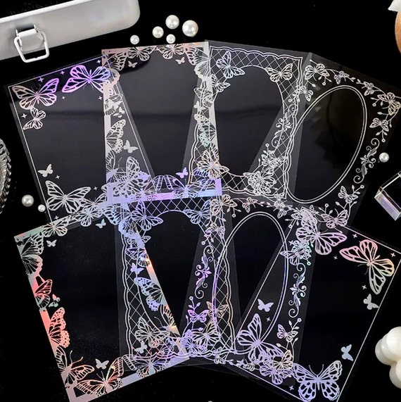 Frame Stickers 8 Aesthetic Metallic Stickers Four Choices - Etsy