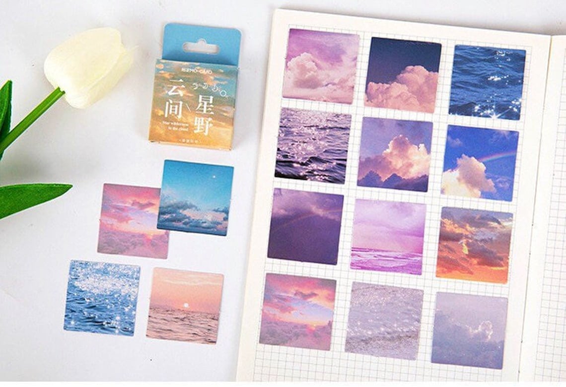 Aesthetic Sticker Set Scenery Stickers Journal Supplies | Etsy