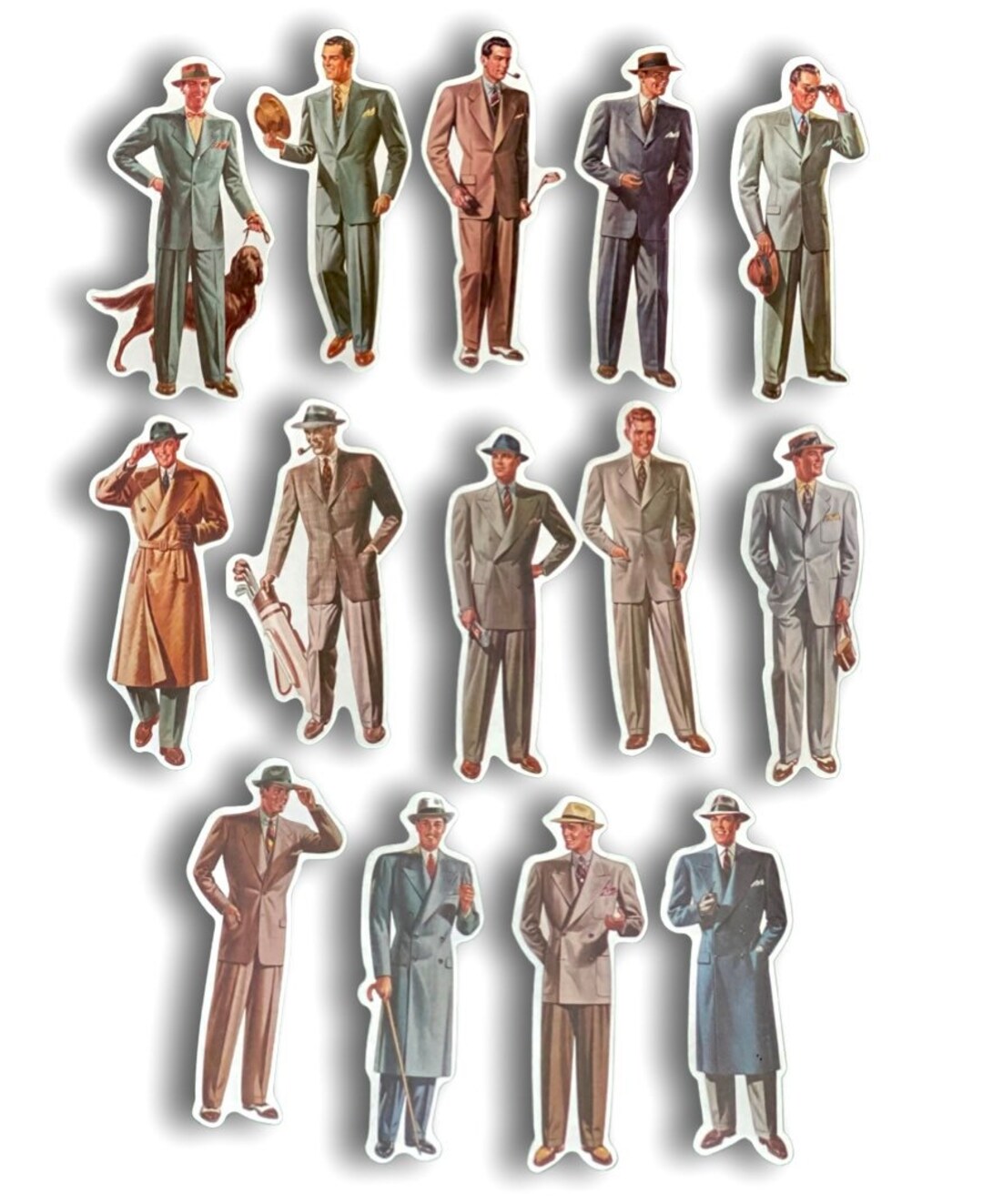 Gentleman Stickers Scrapbook Supplies Junk Journal Stickers Craft ...