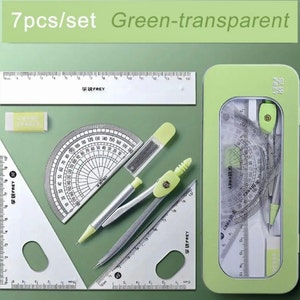Geometry Set - School Supplies - Maths Set - Desk Supplies - Stationery ...
