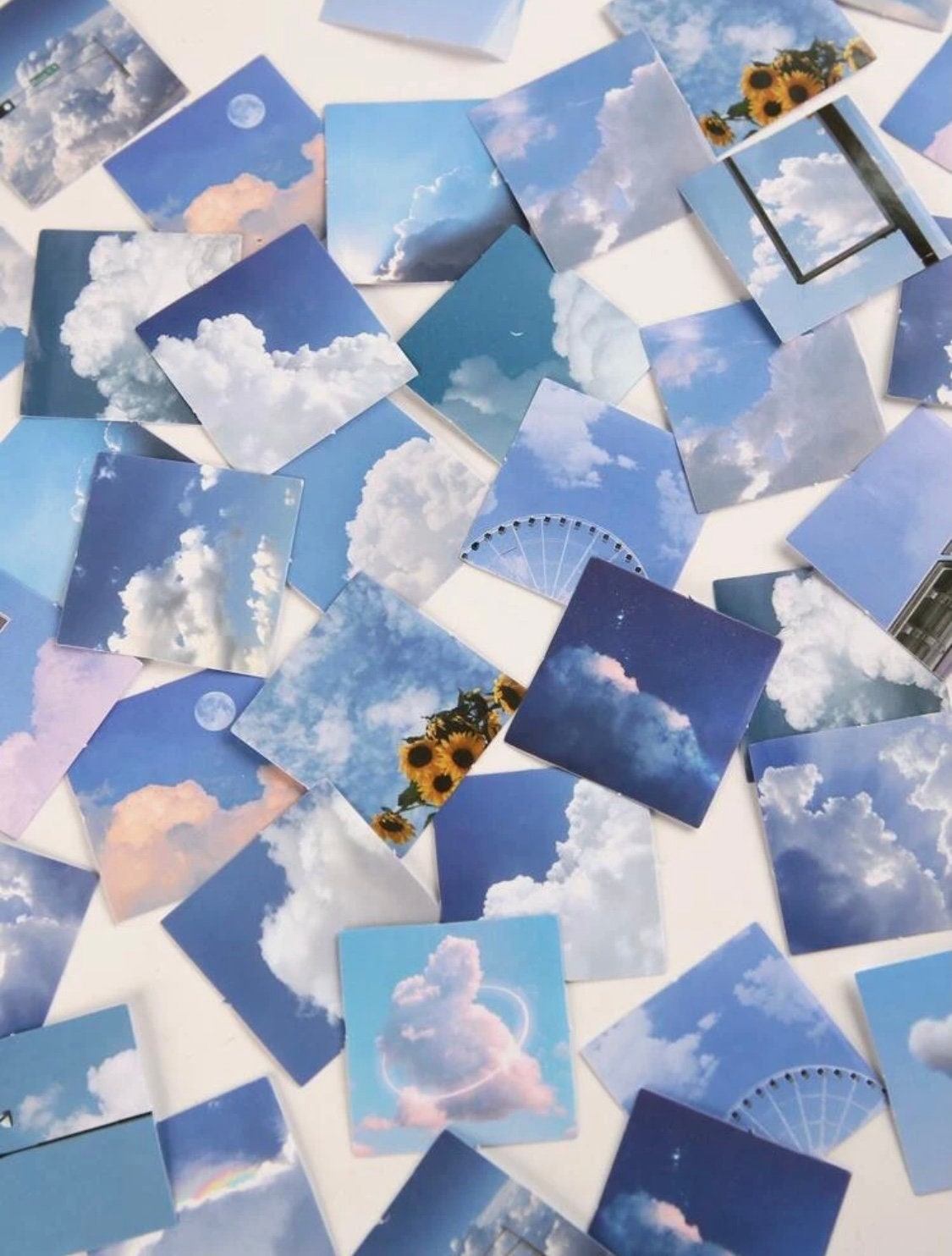 Cloud Stickers Landscape Sticker Set Aesthetic Stickers | Etsy