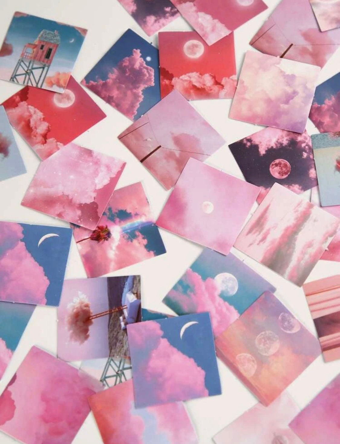 Cloud Stickers Landscape Sticker Set Aesthetic Stickers | Etsy